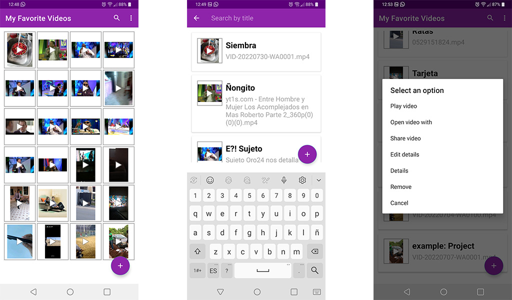 My Favorite Downloaded Videos - App on Amazon Appstore