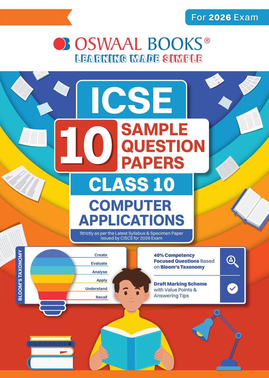 Oswaal ICSE 10 Sample Question Papers Class 10 Computer Applications ...