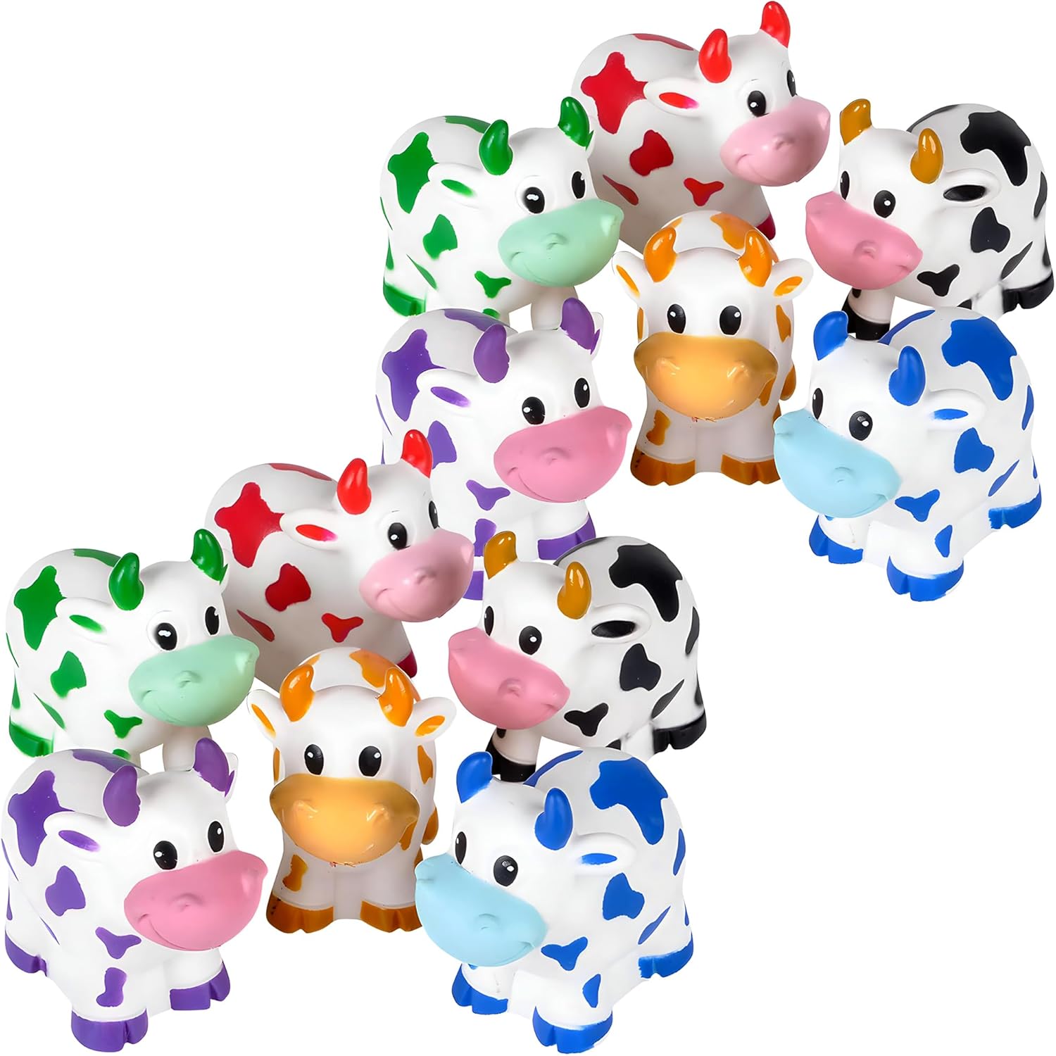 Amazon.com: Rhode Island Novelty 2 Inch Rubber Water Squirting Cows ...