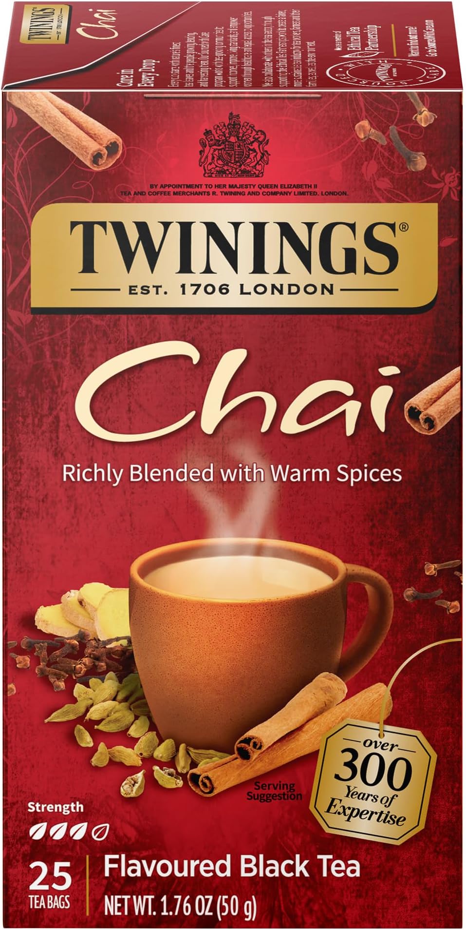 Amazon.com : Twinings Ultra Spice Chai Tea Bags - Individually Wrapped ...