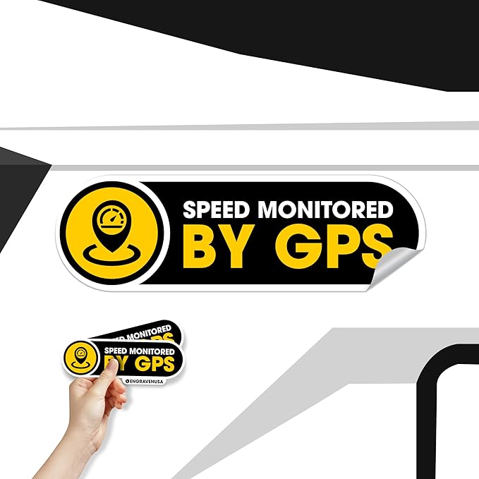 Amazon.com: Speed Monitored by GPS stickers | Speed Monitored by GPS ...
