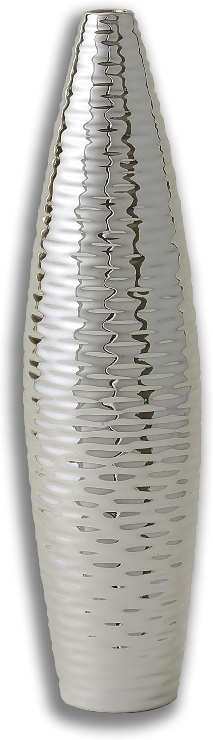 Amazon.com: Firefly Small Mirage Floor Vase - Silver : Home & Kitchen