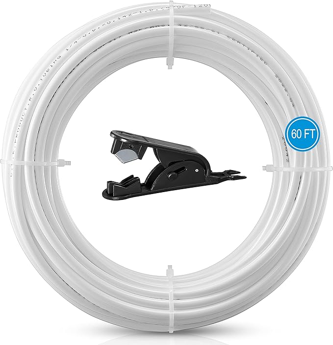 Amazon.com: 60FT 1/4 Inch O.D.RO Water Tubing,NSF Certified Pipe for RO ...