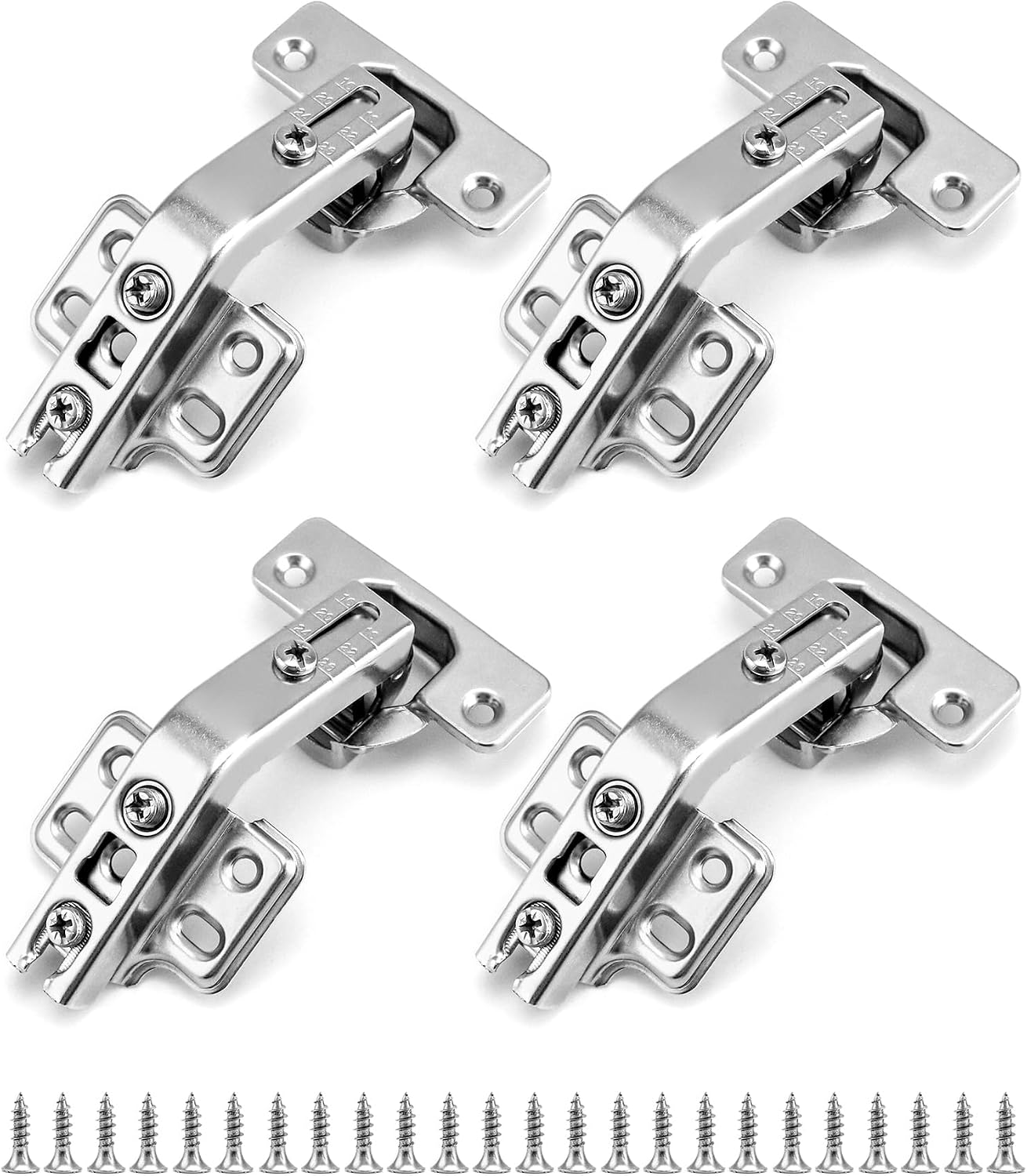 QWORK 135 Degree Concealed Hinge for Corner Kitchen Cabinet - 4 Pack ...