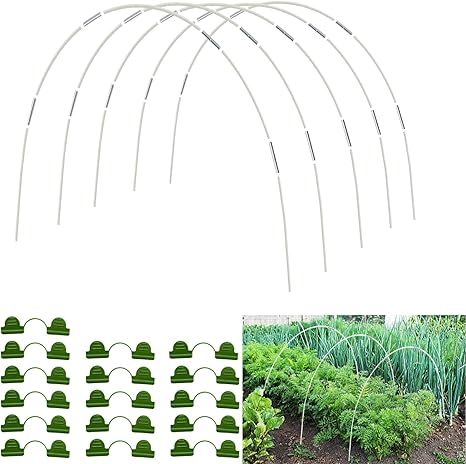 Amazon.com : Aierden 25pcs(5 Sets) Greenhouse Hoops, Garden Hoops for ...