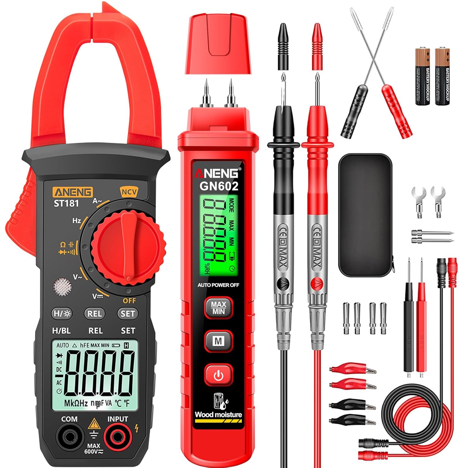 ANENG Multimeter with Wood Moisture Meter,Measures AC/DC Voltage ...