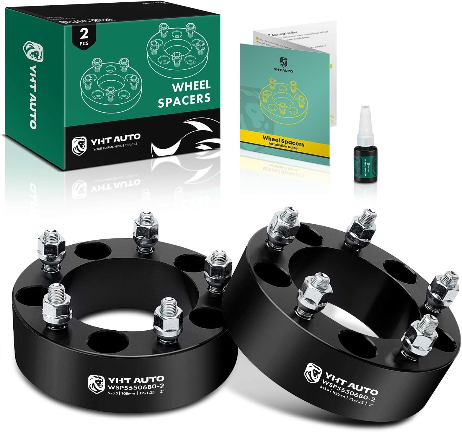 Amazon.com: YHTAUTO 5x5.5 Wheel Spacers 2 inch Compatible with Chevrolet, Suzuki Models, Tracker ...