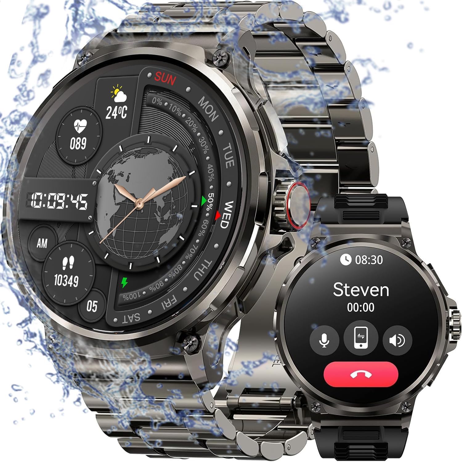 Amazon.com: Generic 710mah Military Smart Watch for Men(Answer/Dial ...