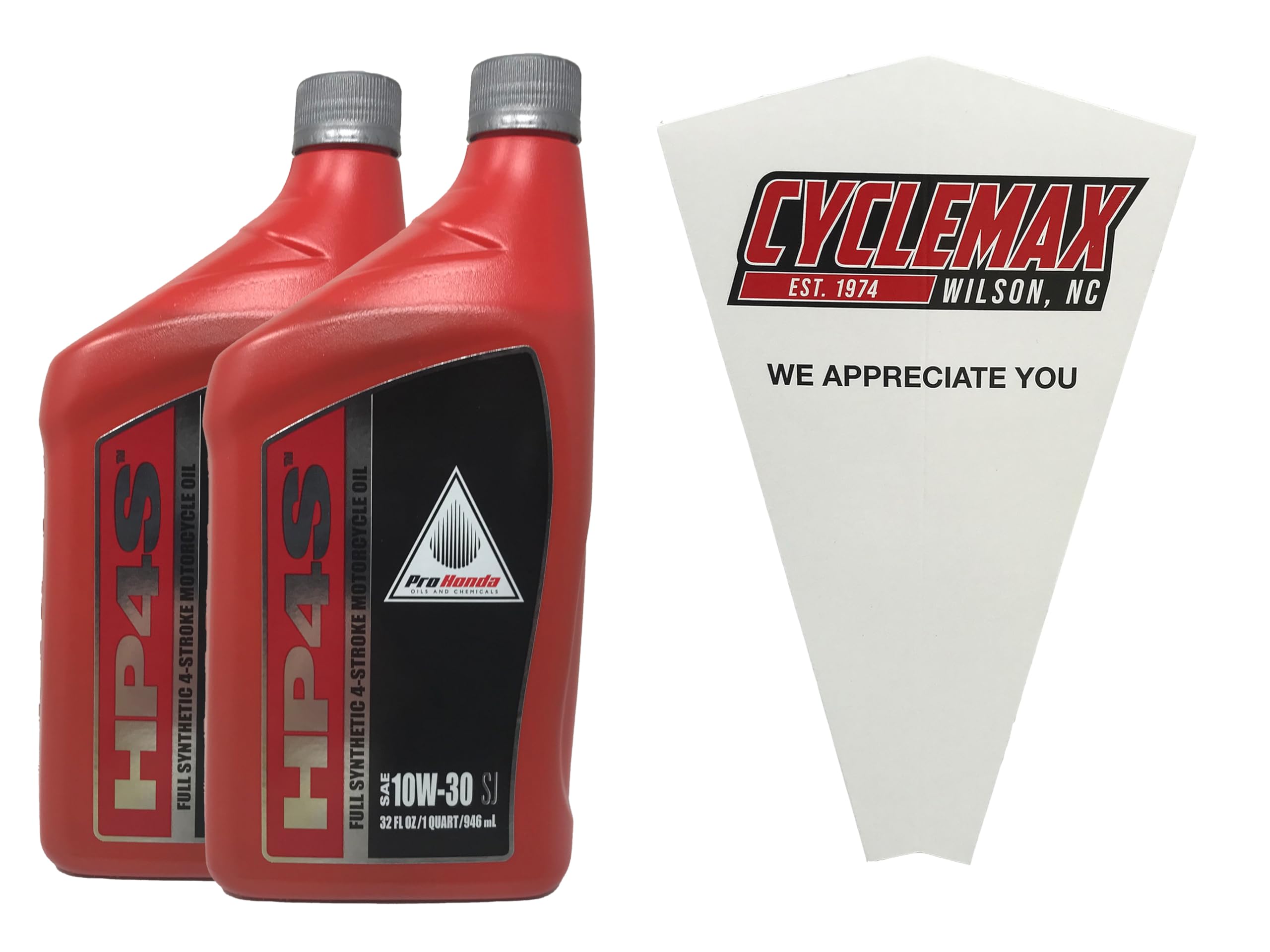 Amazon.com: Cyclemax Two Pack compatible with Honda HP4S 10W30 Full ...