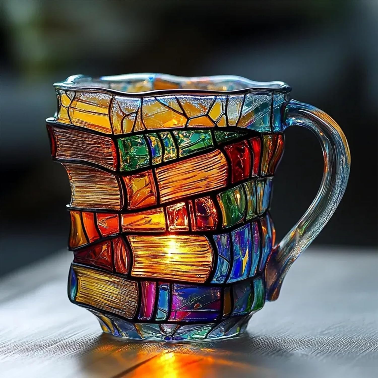 Painted Book Mug, Painted Book Cups, Novelty 3D Painted Books Coffee ...