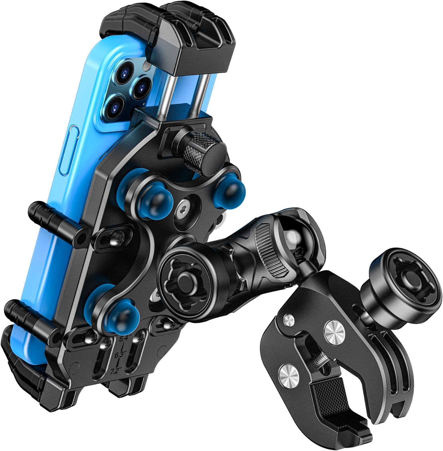 Amazon.com: Lamicall Motorcycle Phone Mount Holder - [Dual Vibration ...