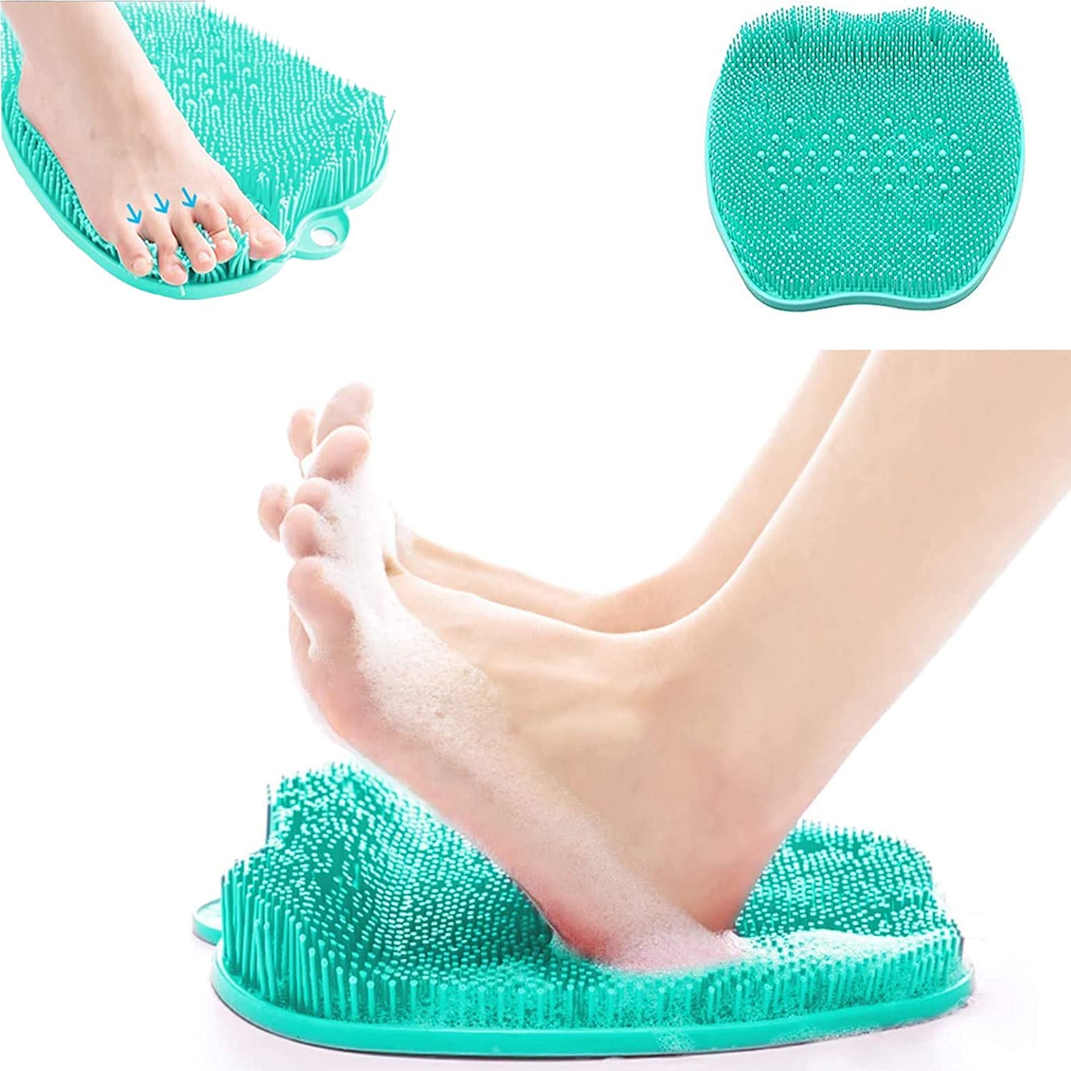 Buy Kixre Best Shower Foot Scrubber Mat with Non-Slip Suction Cups ...