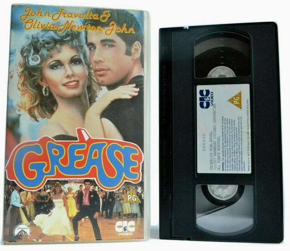 Grease [VHS] : John Travolta, Olivia Newton-John, Eve Arden, Stockard ...