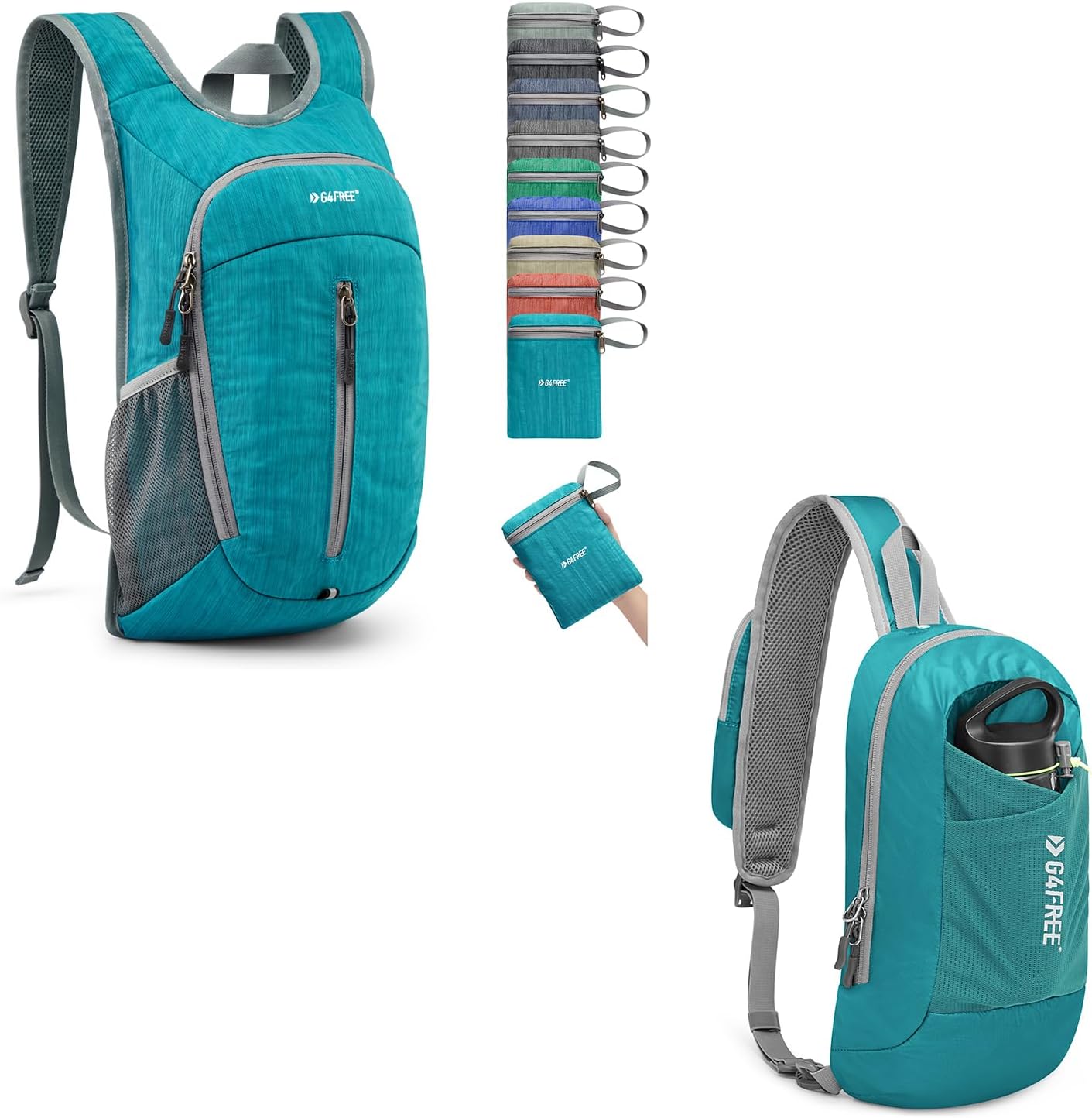 Amazon.com : G4Free 10L Lightweight Packable Hiking Backpack with RFID ...