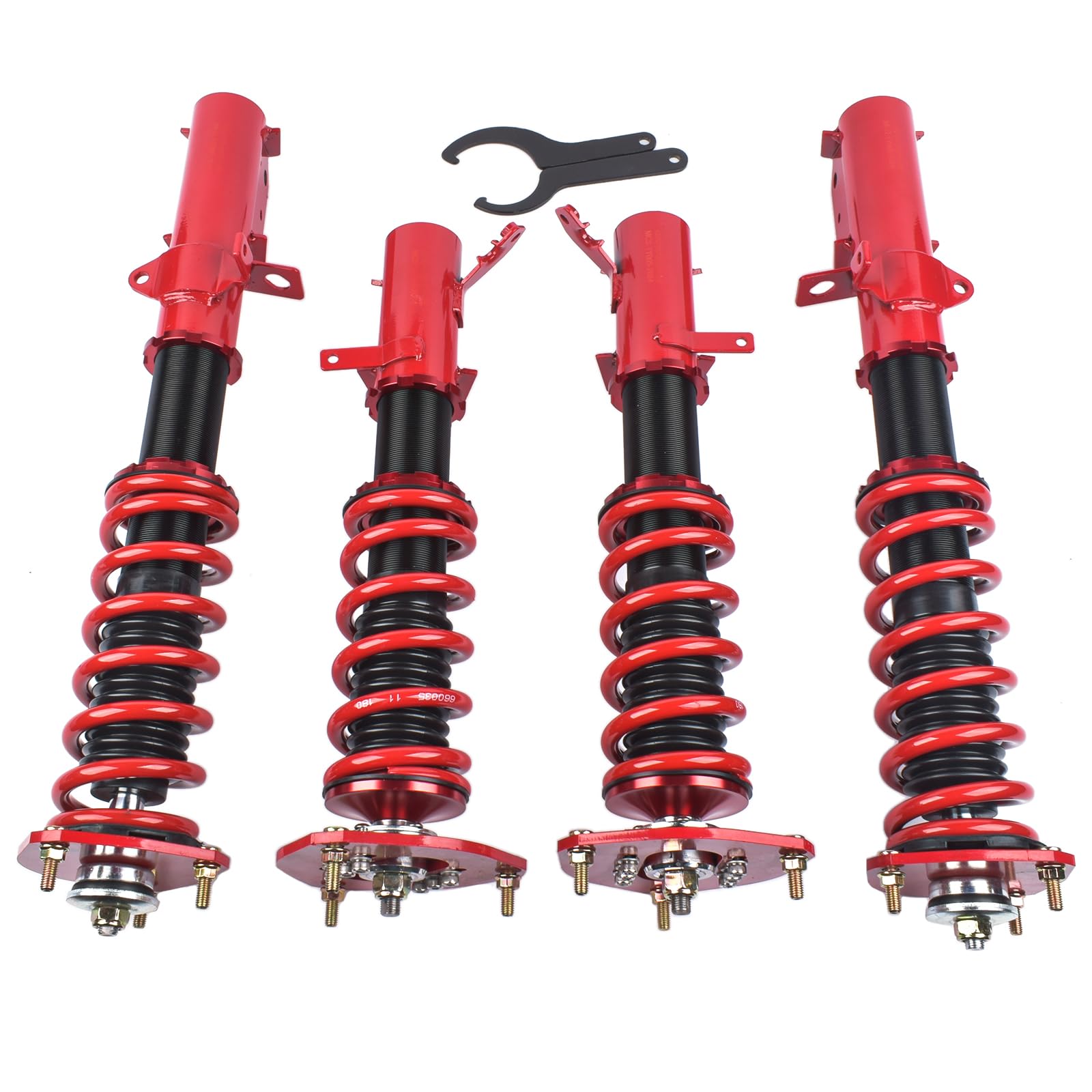 Snapklik.com : Red Full Coilovers Suspension Kit Replacement For Toyota ...