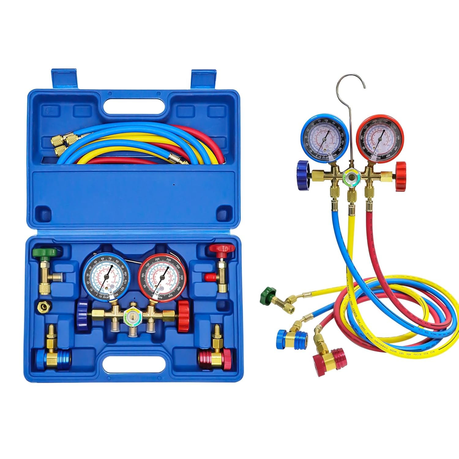 Amazon.com: FRIOCASA AC Gauge Set for R134A R22 R12 R502 Refrigerant, 3 ...