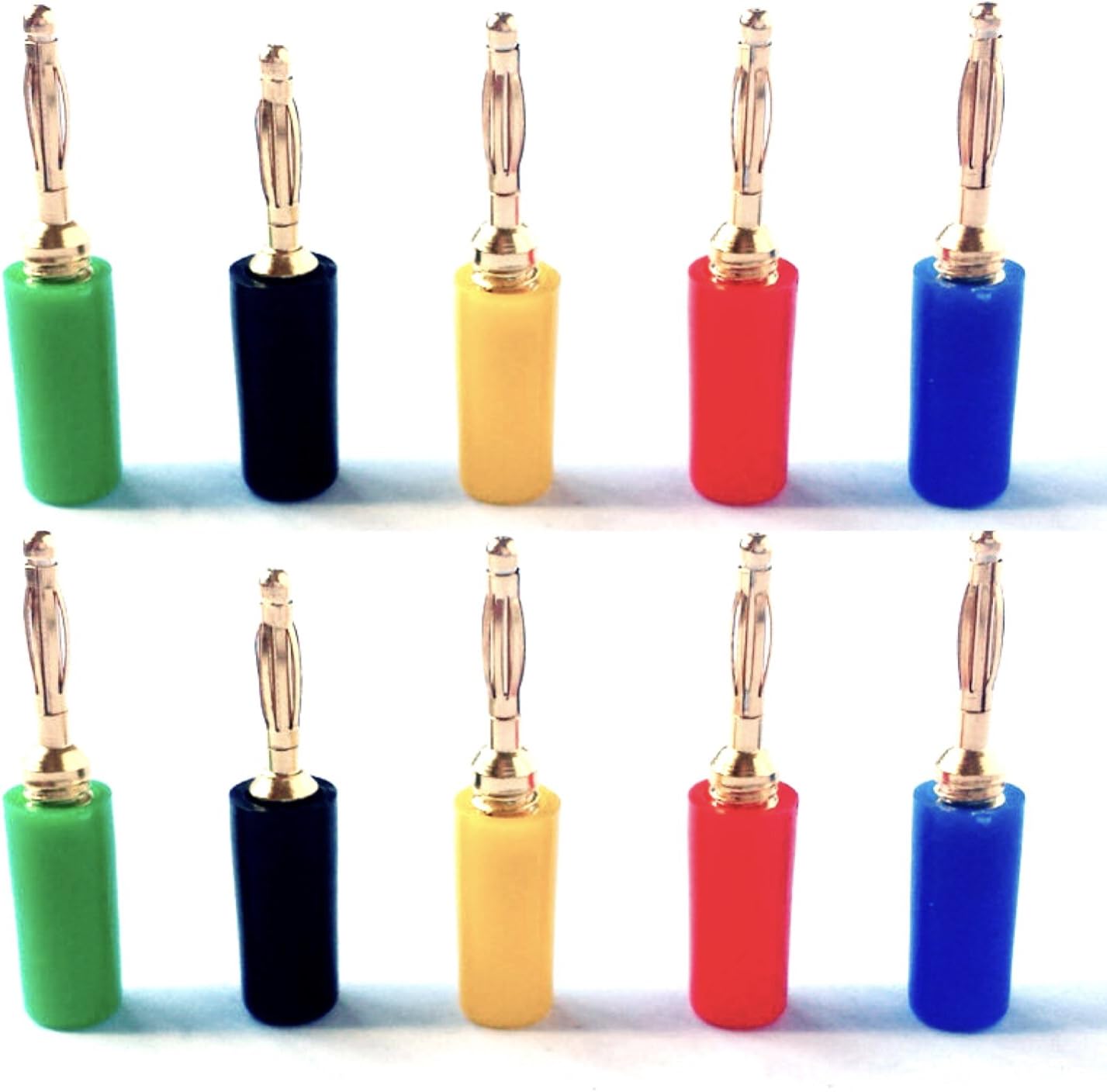 Amazon.com: CESS 5-Colors 2mm Mini Banana Male Plug Jack Cable ...