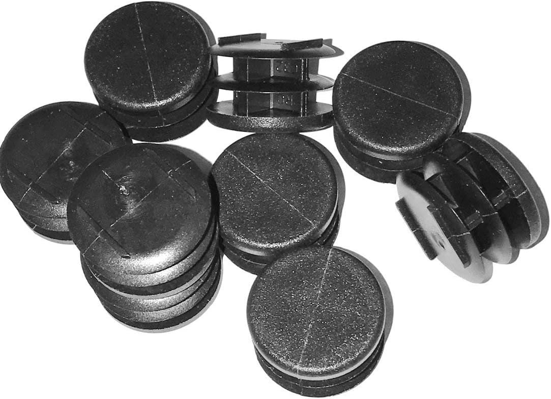 Amazon.com: (4 Pack) - 2" Round 14-23 Ga Black Plastic Tubing Plug, 2 ...
