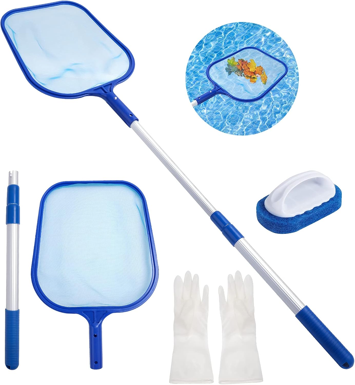 MANNI Pool Maintenance Kit Hot Tub Cleaning Kit Pool Leaf Skimmer Set ...