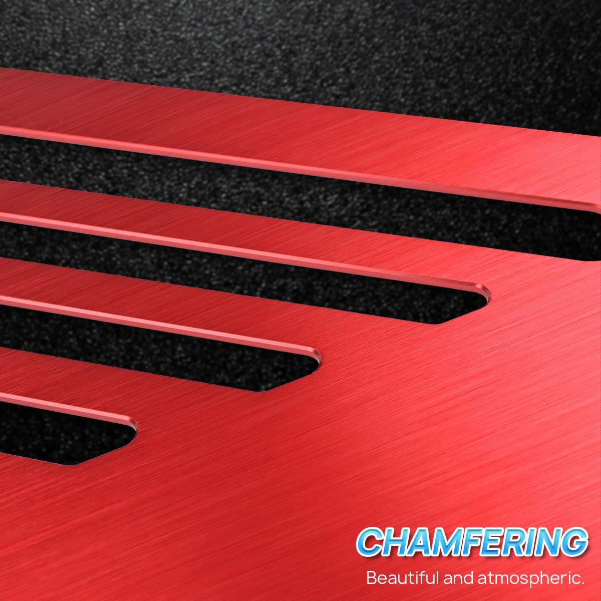 BILLFARO Red Engine Bay Panel Cover,Oxidation Aluminium Rear Engine ...