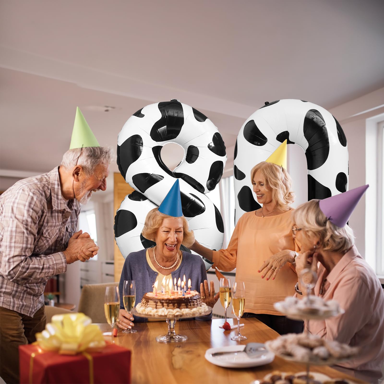 Snapklik.com : Cow Print Number Balloon 40 Inch Cow Print Number 8 ...