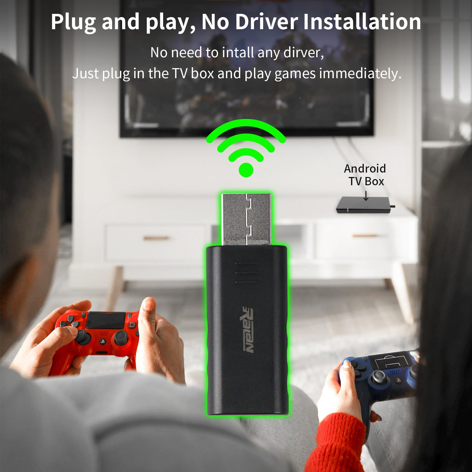 Snapklik.com : RALAN Bluetooth Controller Wireless Adapter For PS4/PS5 ...