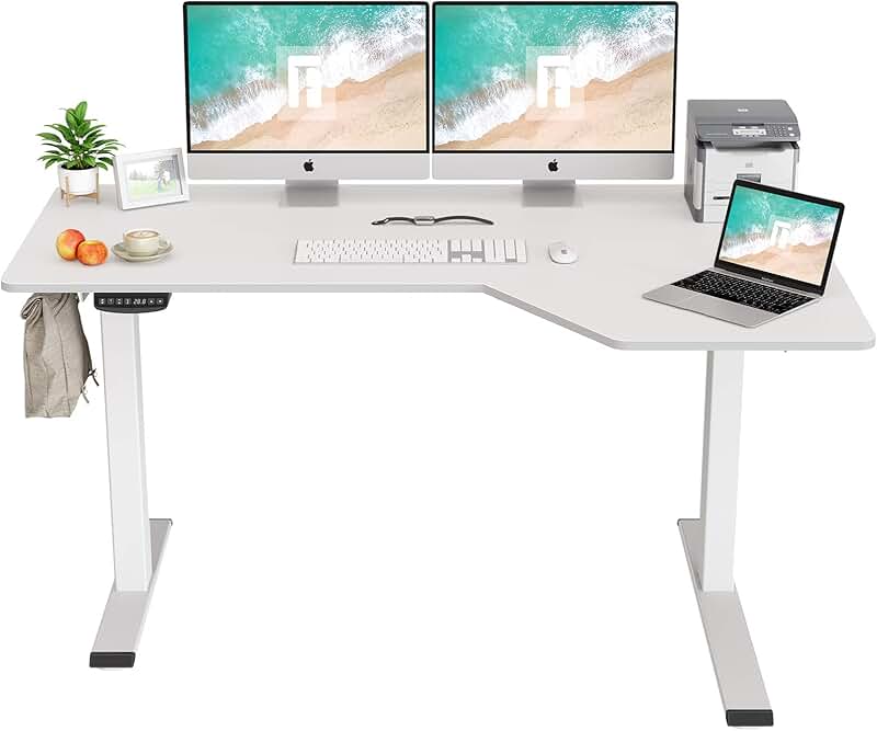 Amazon.com: Height Adjustable Corner Desk