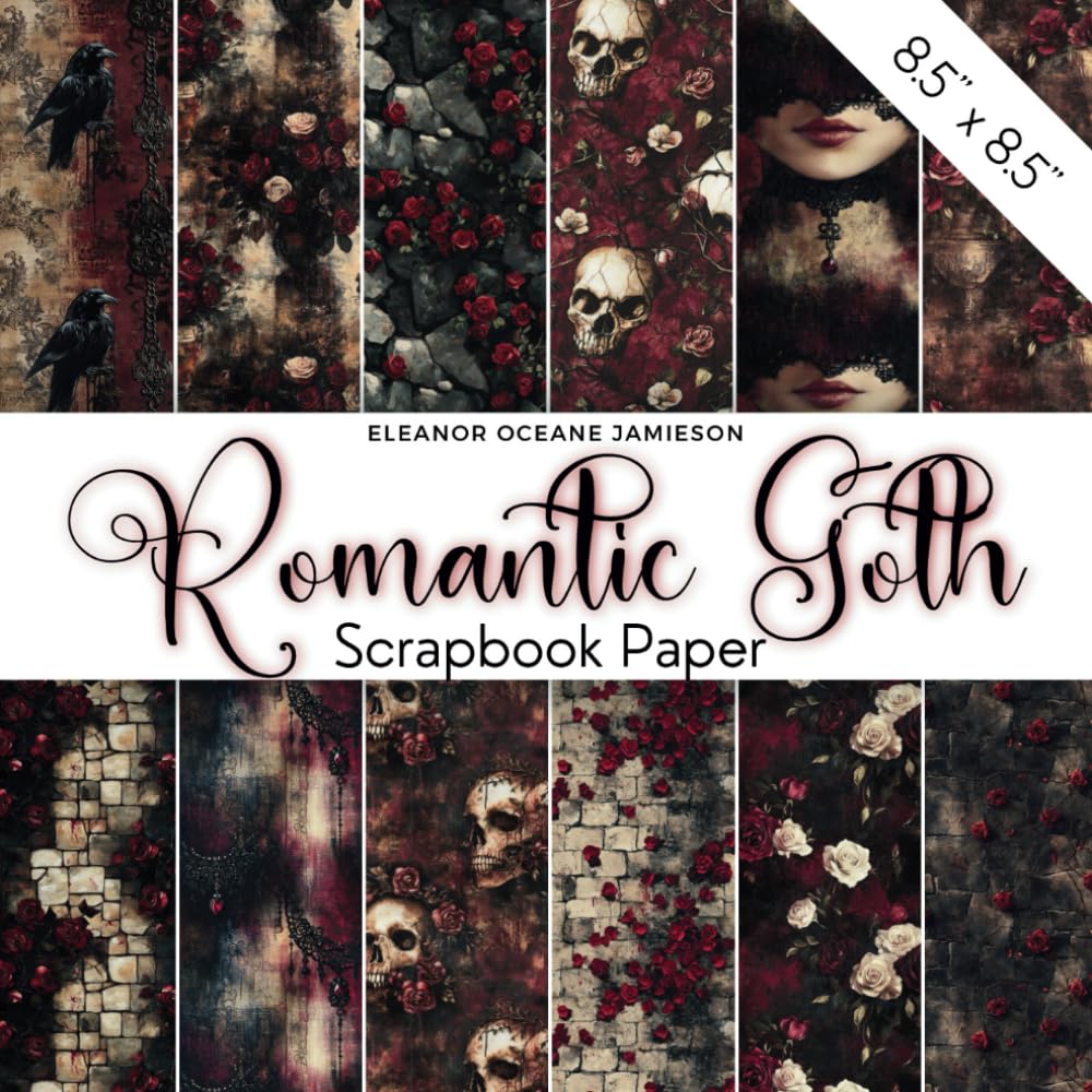 ROMANTIC GOTH Scrapbook Paper: Elegant Vampire-Inspired Gothic Designs ...