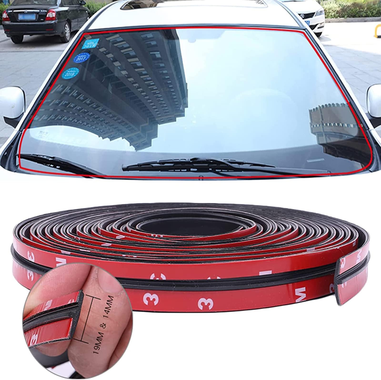 Amazon.com: Car Rubber Sealing Strip Torcarvh Car Weather Stripping ...