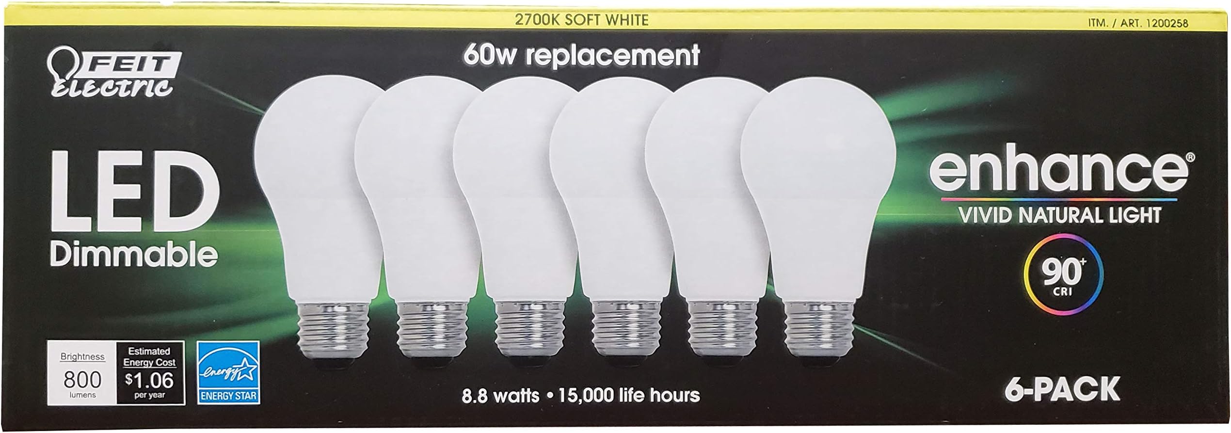 Feit Electric Led 60W Replacement Soft White, 6 Count - Amazon.com