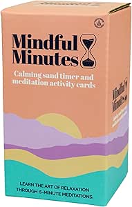 Gift Republic Mindful Minutes Meditation Cards and 5 Minute Sand Timer ...