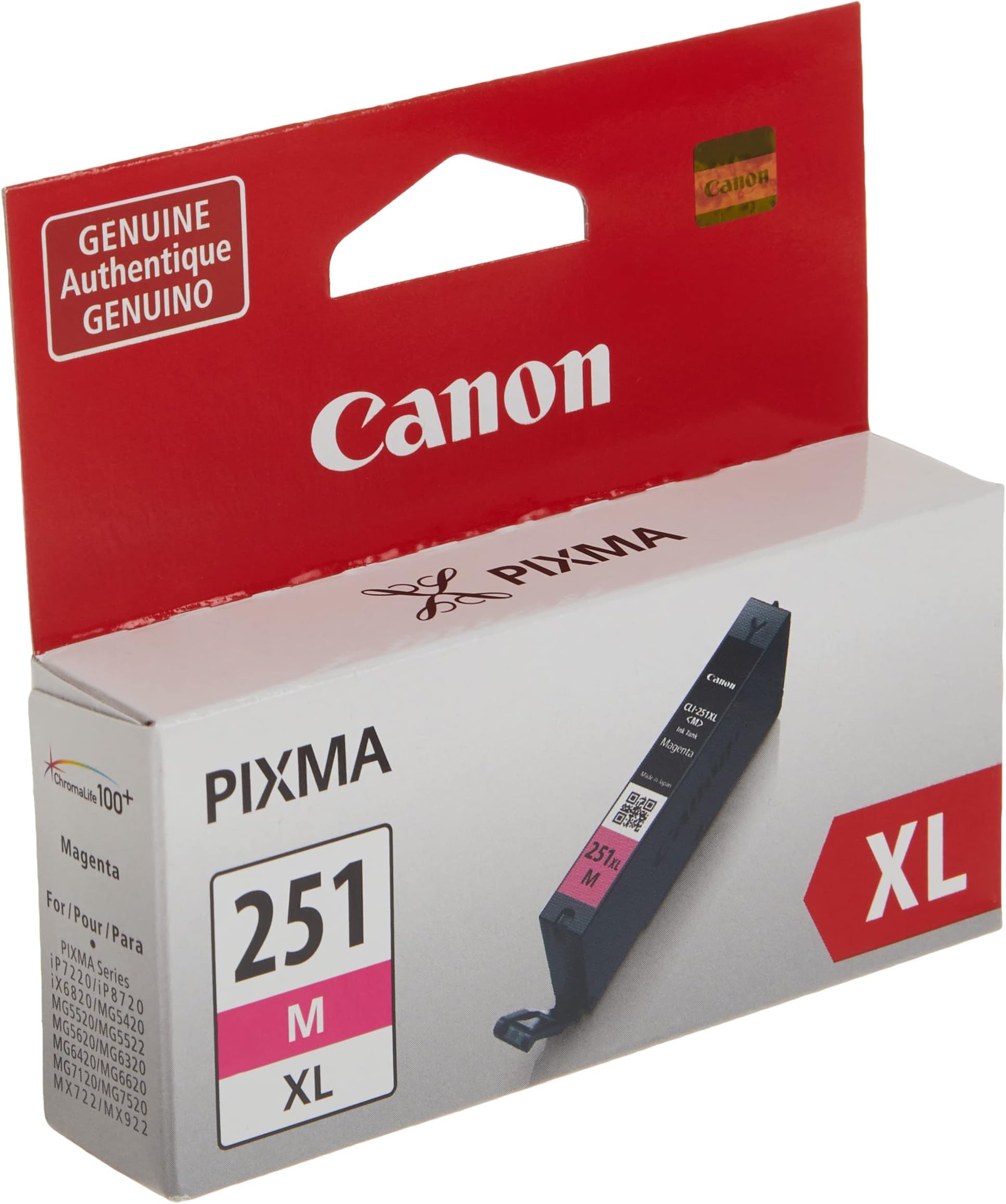 Amazon.com: Canon CLI-251XL Cyan, Magenta, Yellow Color Ink Catridge ...