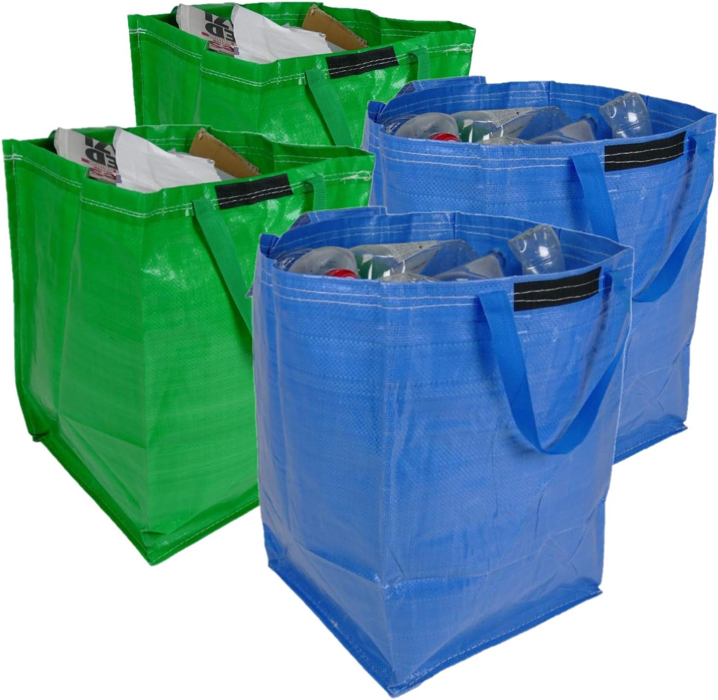 47 Litre Recycling Bag with Top Flap and Handles - Tip Strap ...