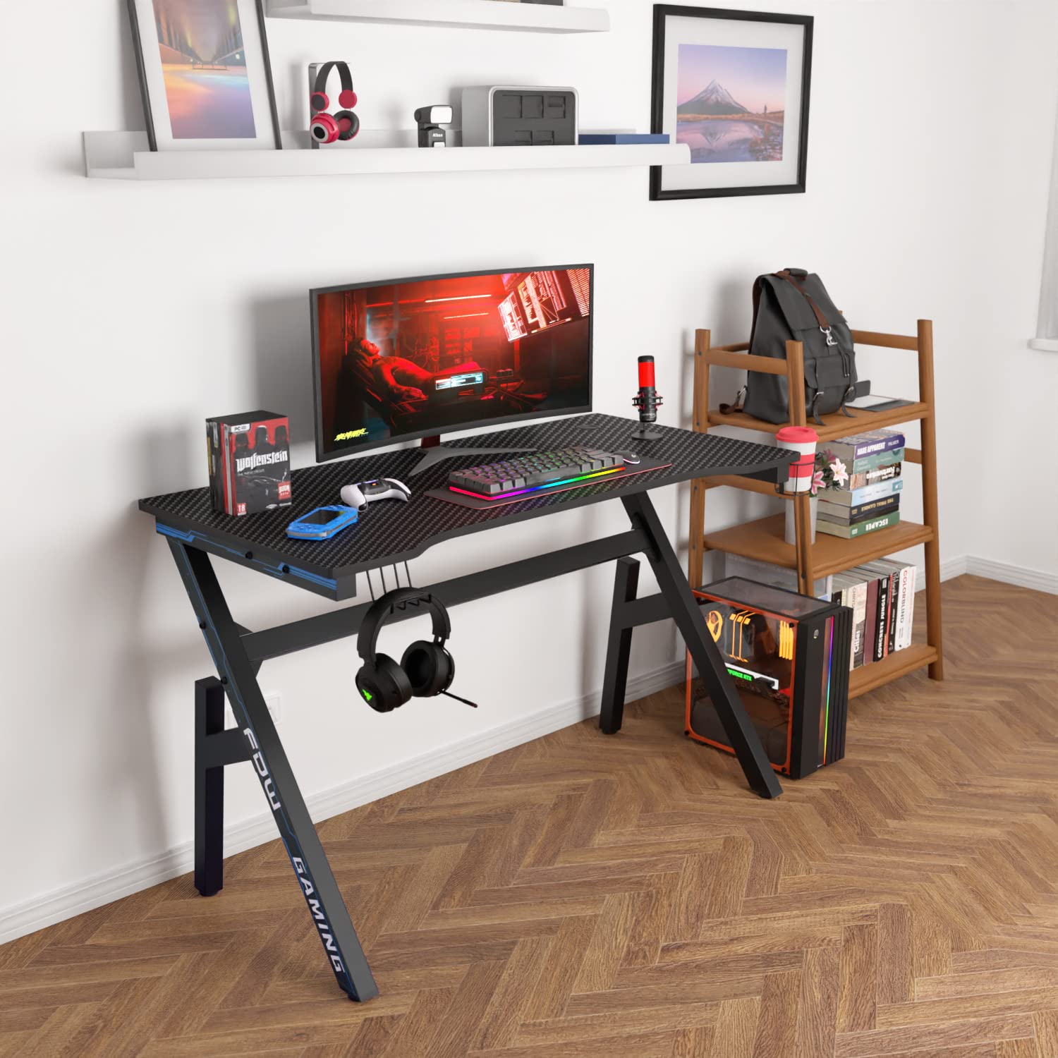 Snapklik.com : BestOffice Gaming Desk Computer Desk 47x 23 Home Office ...