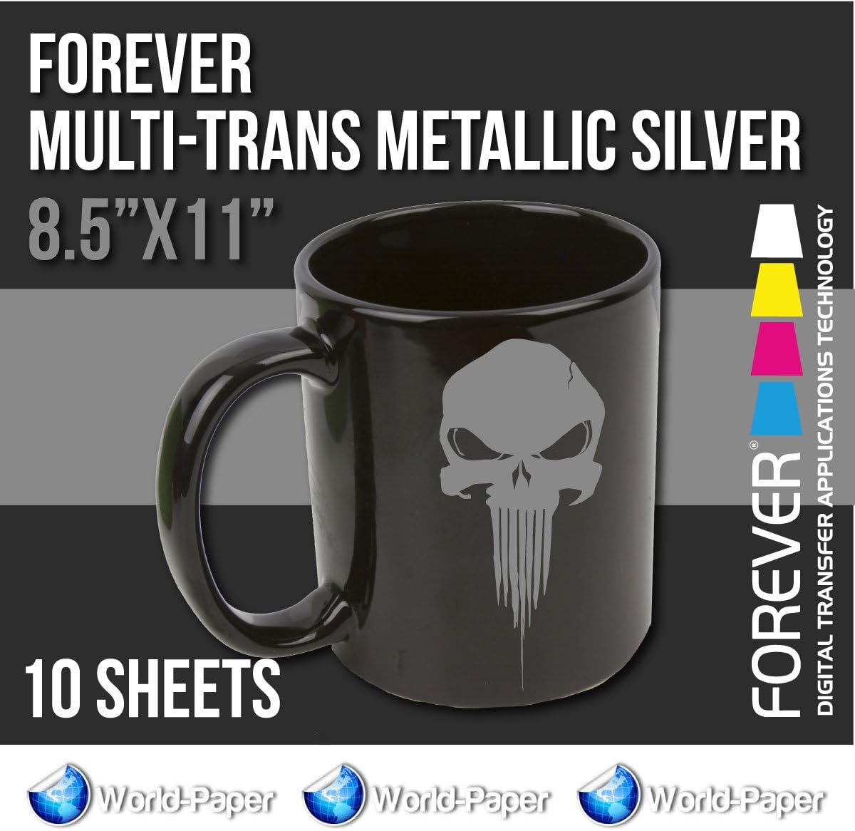 Amazon.com: Forever Multi-Trans (Metallic Silver) Heat Transfer Paper ...
