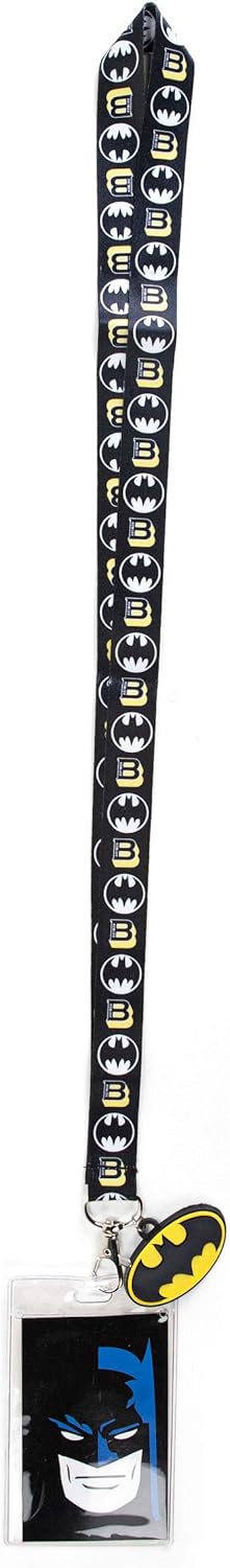 Amazon.com: DC Comics Batman Logo Charm Lanyard : Office Products