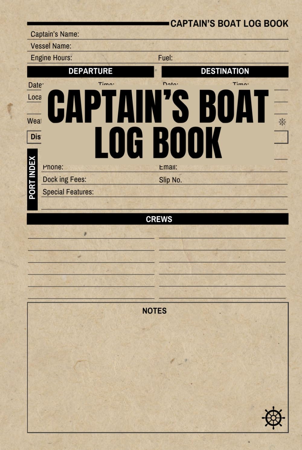 Captain's Boat Log Book: Logbook for Sailors, Navigators and Helmsmen ...