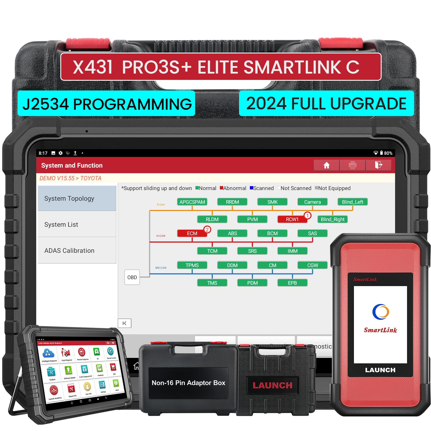 Snapklik.com : LAUNCH X431 PRO3S+ Elite,2024 All-in-One Bidirectional Scan Tool
