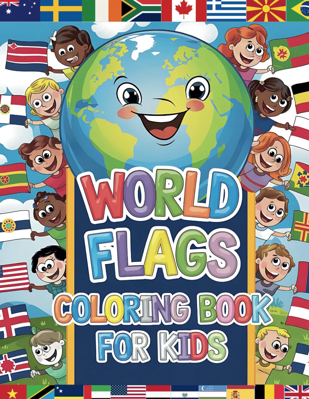 World Flags Coloring Book for Kids: All 197 Countries Flag to color ...