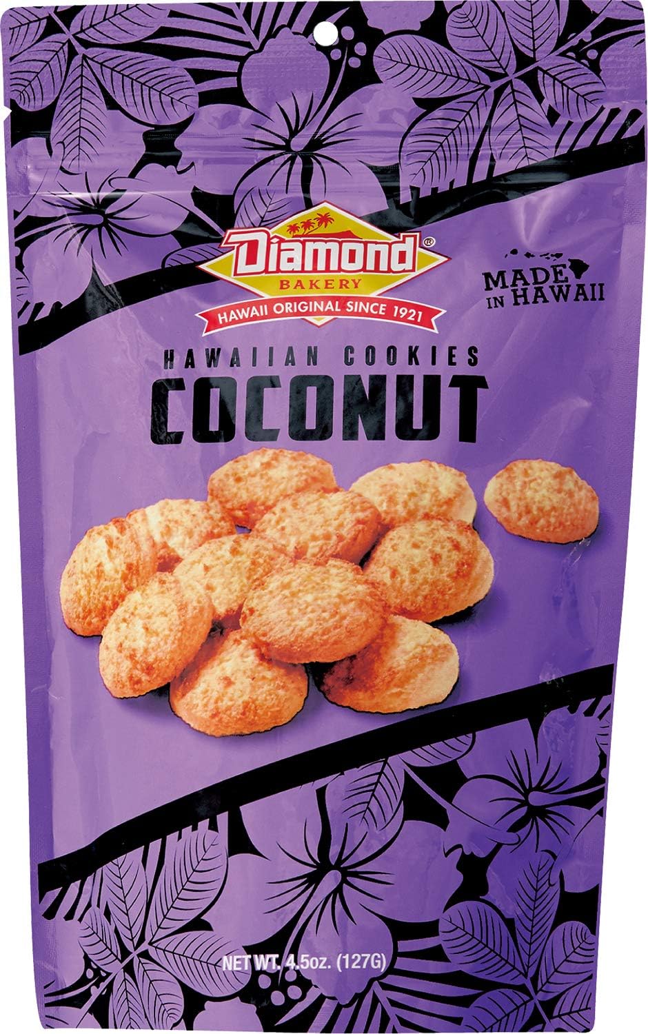 Amazon.com: Diamond Bakery Hawaiian Coconut Cookies 4.5 oz : Grocery ...