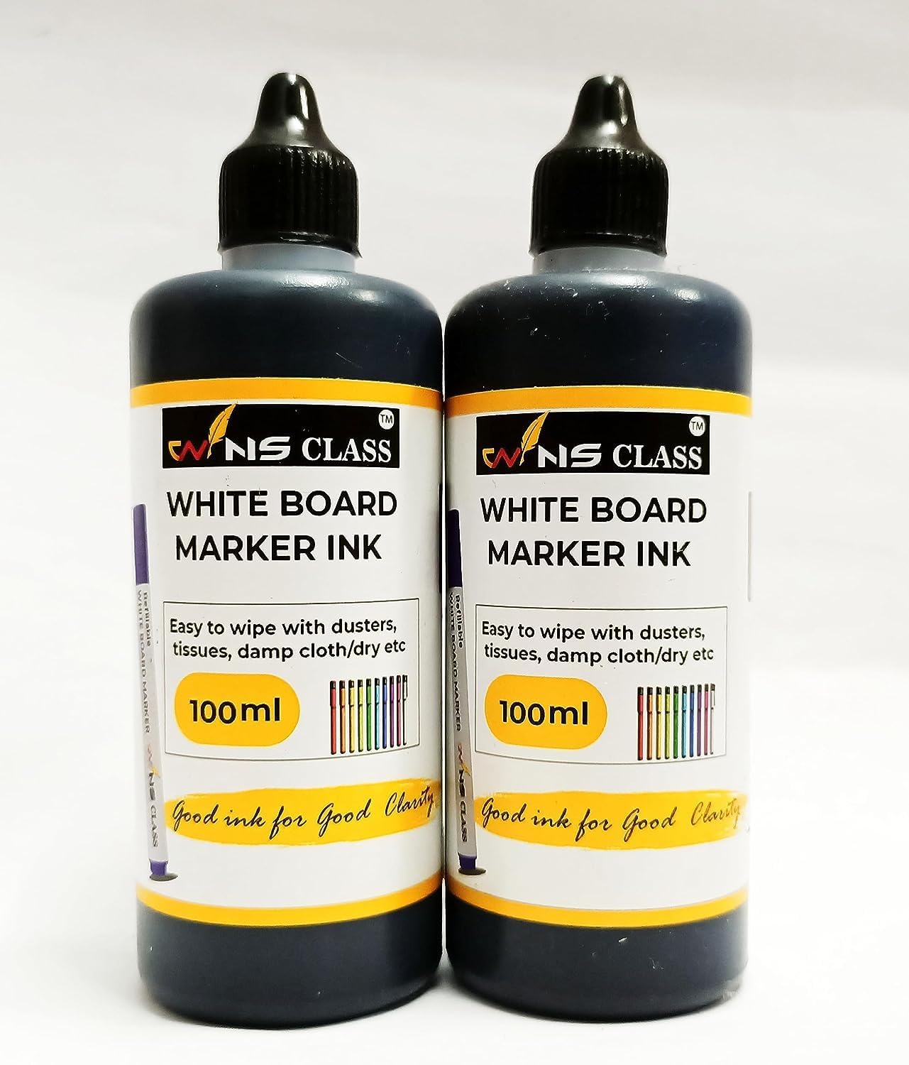 Wins Class White Board Marker Ink - 100ml (Black) (Pack of 2) : Amazon ...