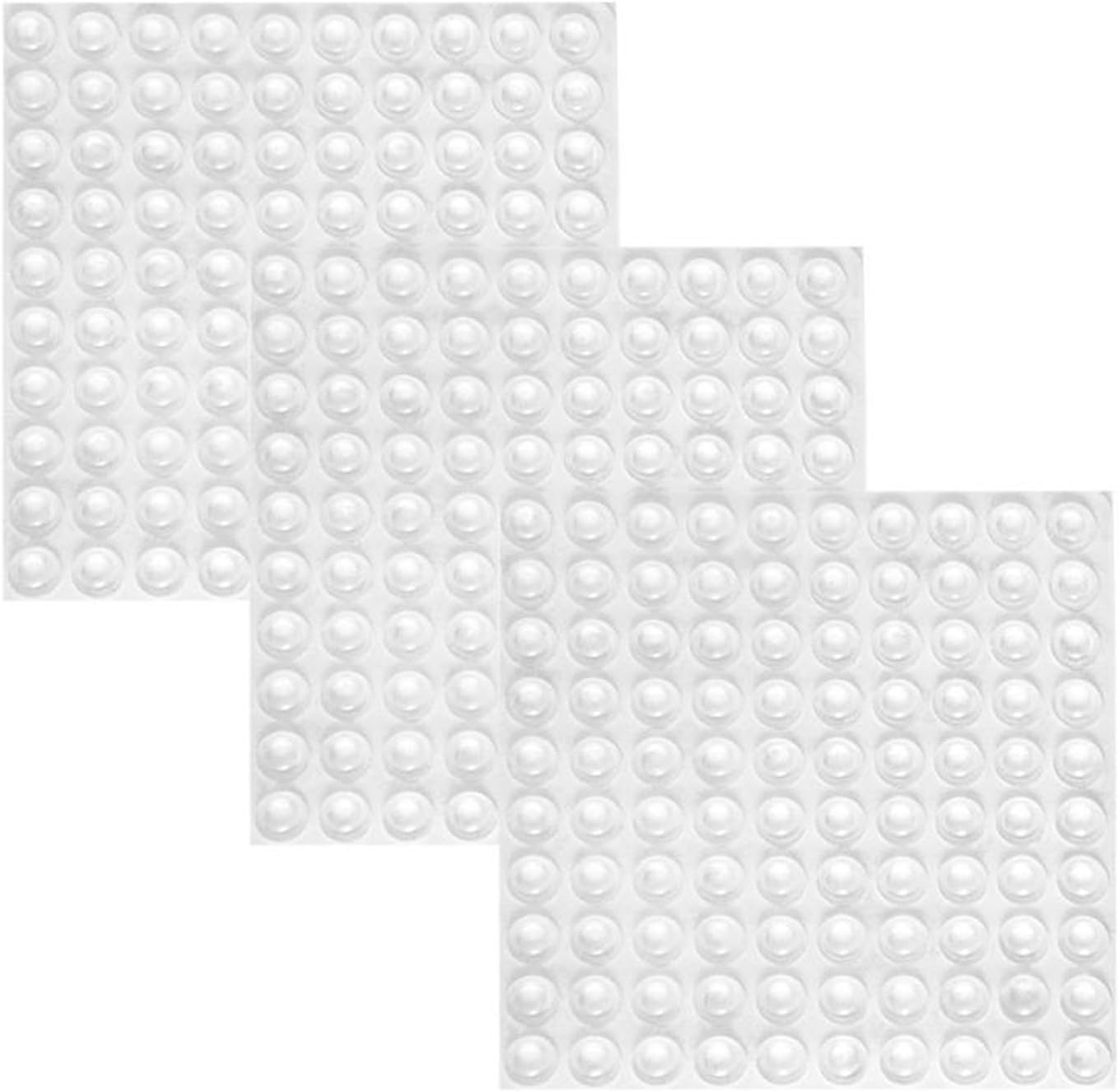 300 Pieces Clear Rubber Feet Adhesive Door Bumpers Pads Sound Dampening ...