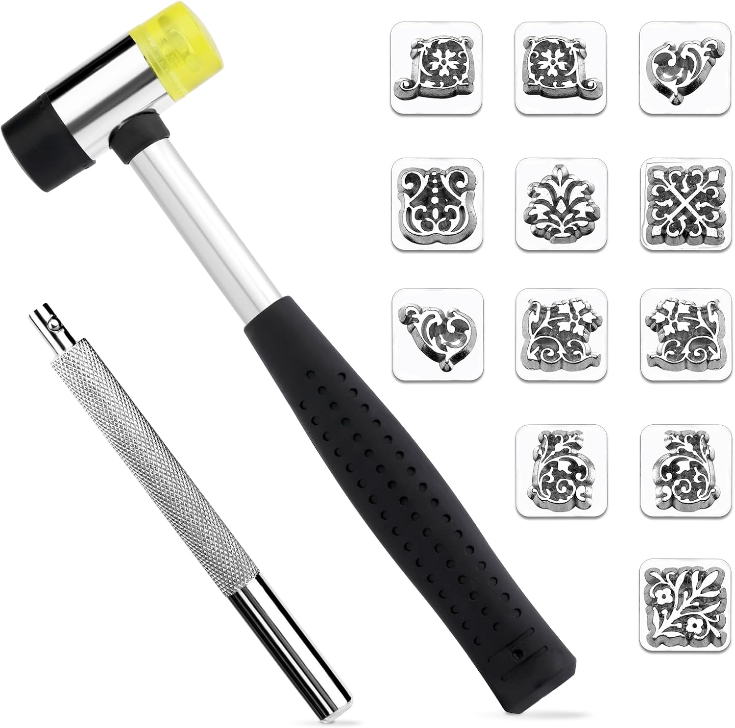 Amazon.com: Leather Stamping Tools, Leather Stamping Kit with 12 Grass ...