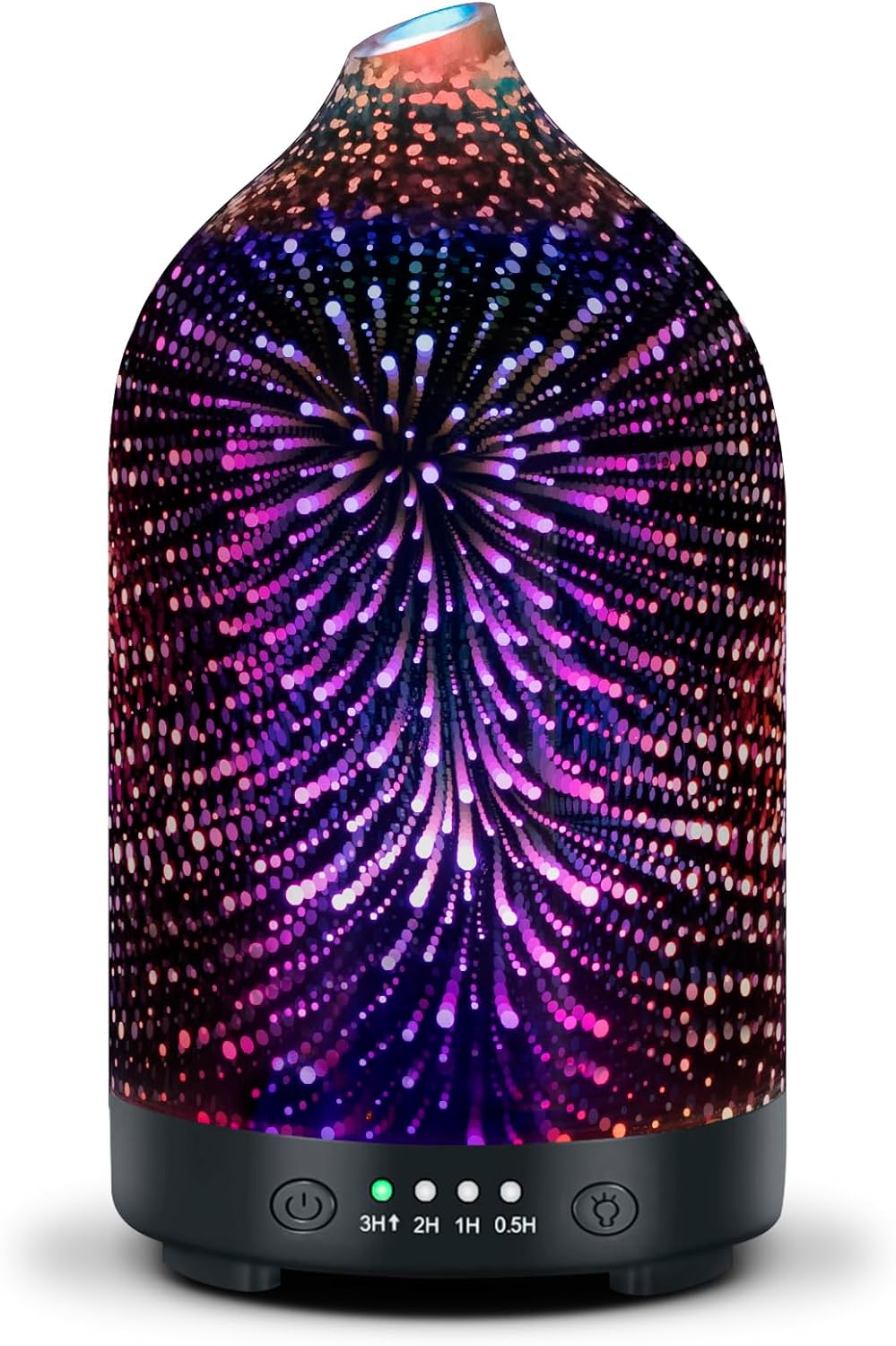 Essential Oil Diffuser 3D Firework Glass Aromatherapy Diffuser Electric ...