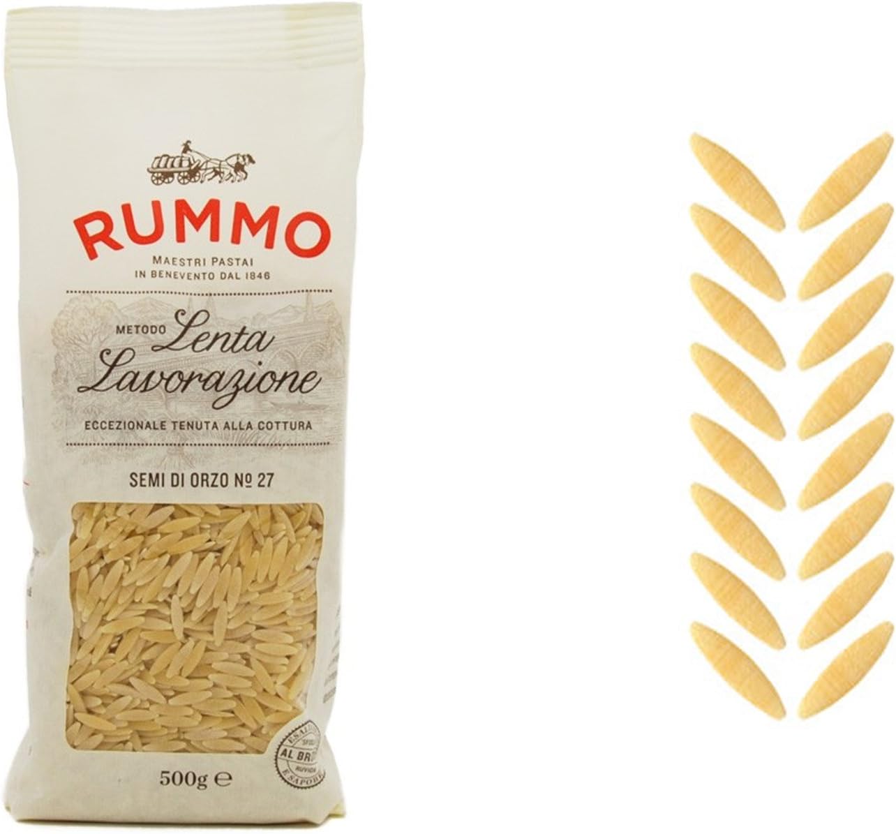 RUMMO Pâtes Semi d'Orzo N°27 - 500 g : Amazon.fr: Epicerie