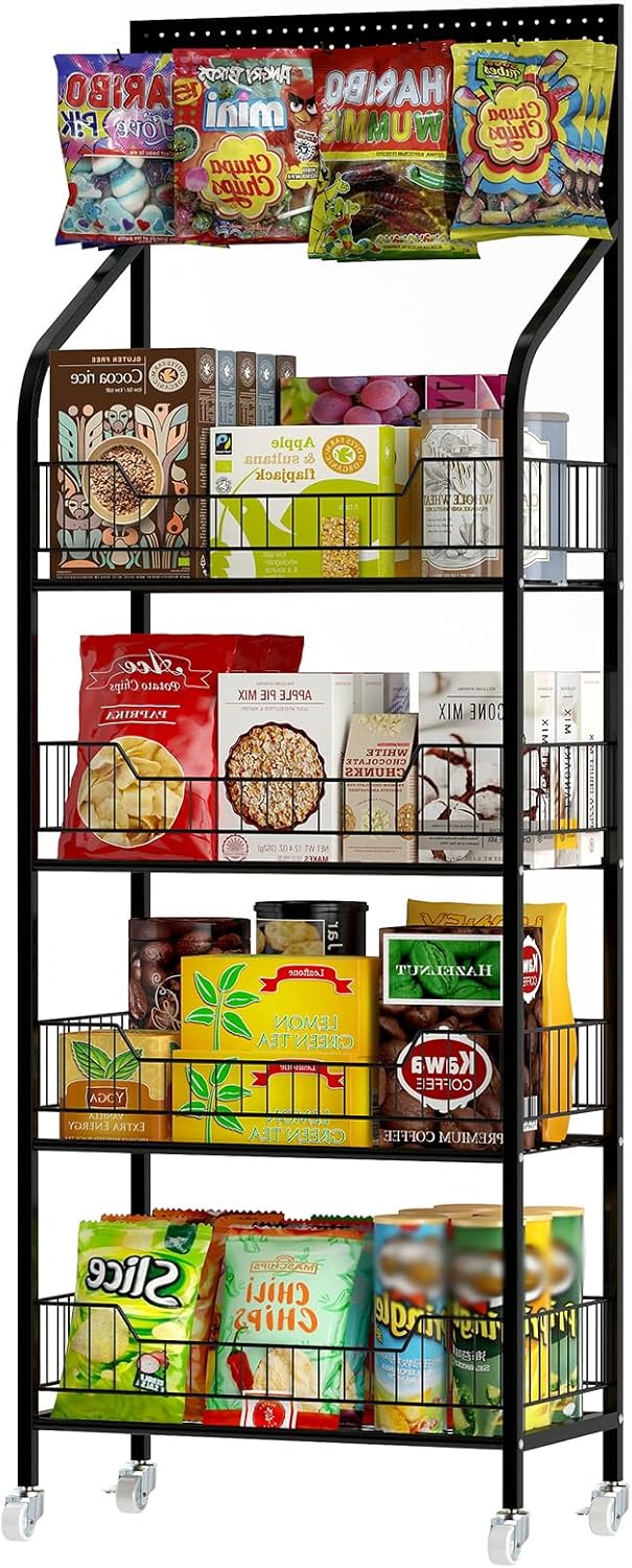 Amazon.com: lesolar 4 Tiered Retail Display Shelf Stand, Store Candy ...
