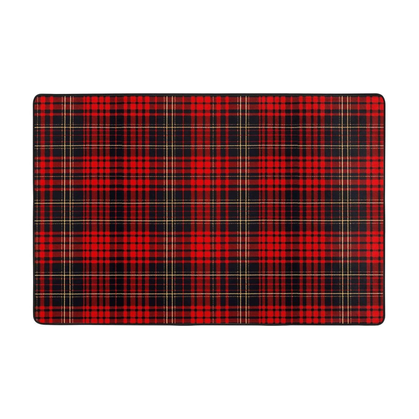 Amazon.com: Christmas Buffalo Plaid Area Rug 2x3 Washable Rug,Red ...
