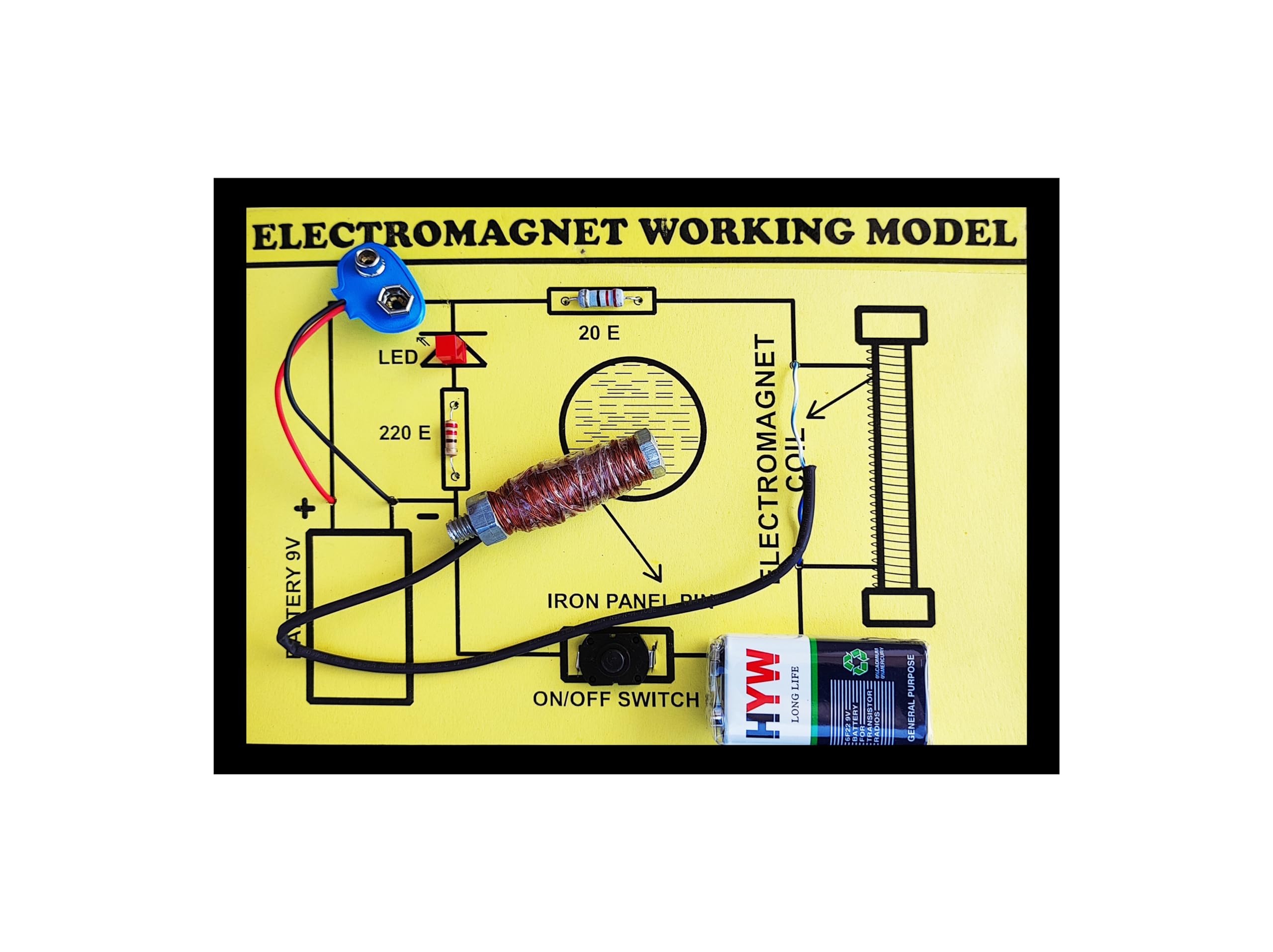 Buy NANO SPARK Electromagnet Project for School Working Model Learn ...