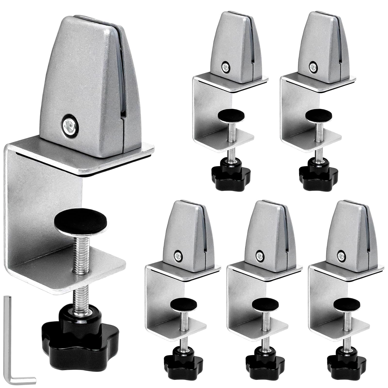 Amazon.com: HIOFCSIR Sneeze Guard Support Clamps, Adjustable Desk ...