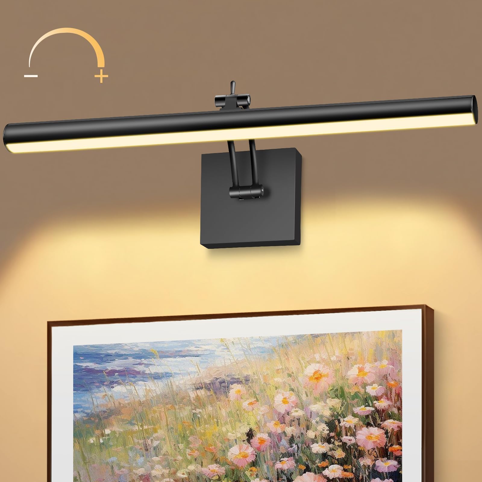 THECHAM Hardwired LED Picture Lights for Wall Paintings, Cordless 16.5 ...